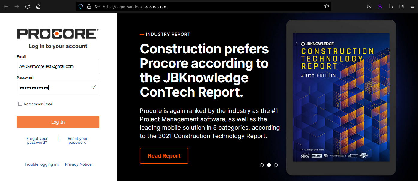 Procore: Export to Procore | Openings Studio Knowledge Base
